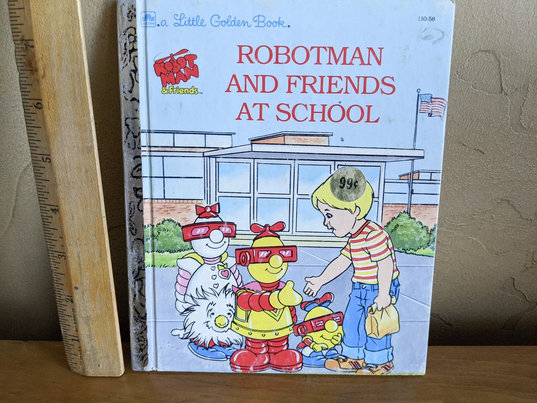Robotman and Friends at School 1985 Little Golden Book 6.5x8 - Etsy
