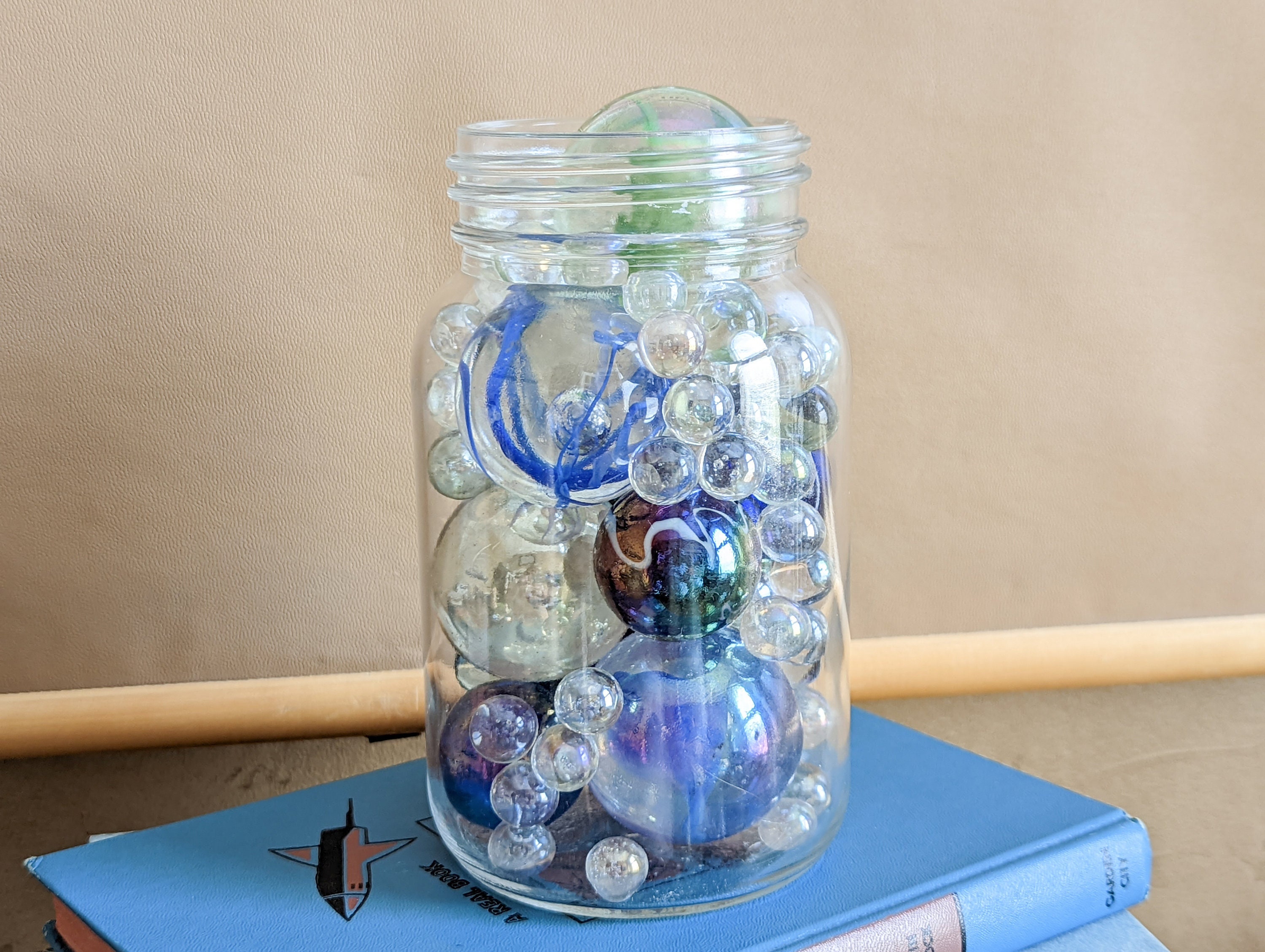 Marbles In Mason Jars