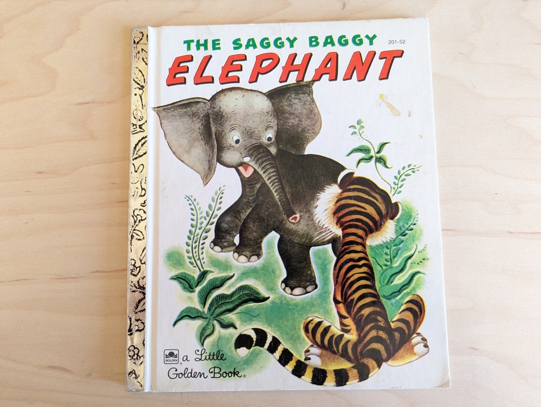 The Saggy Baggy Elephant, Little Golden Book 1980s, 6.75x8 Inch ...