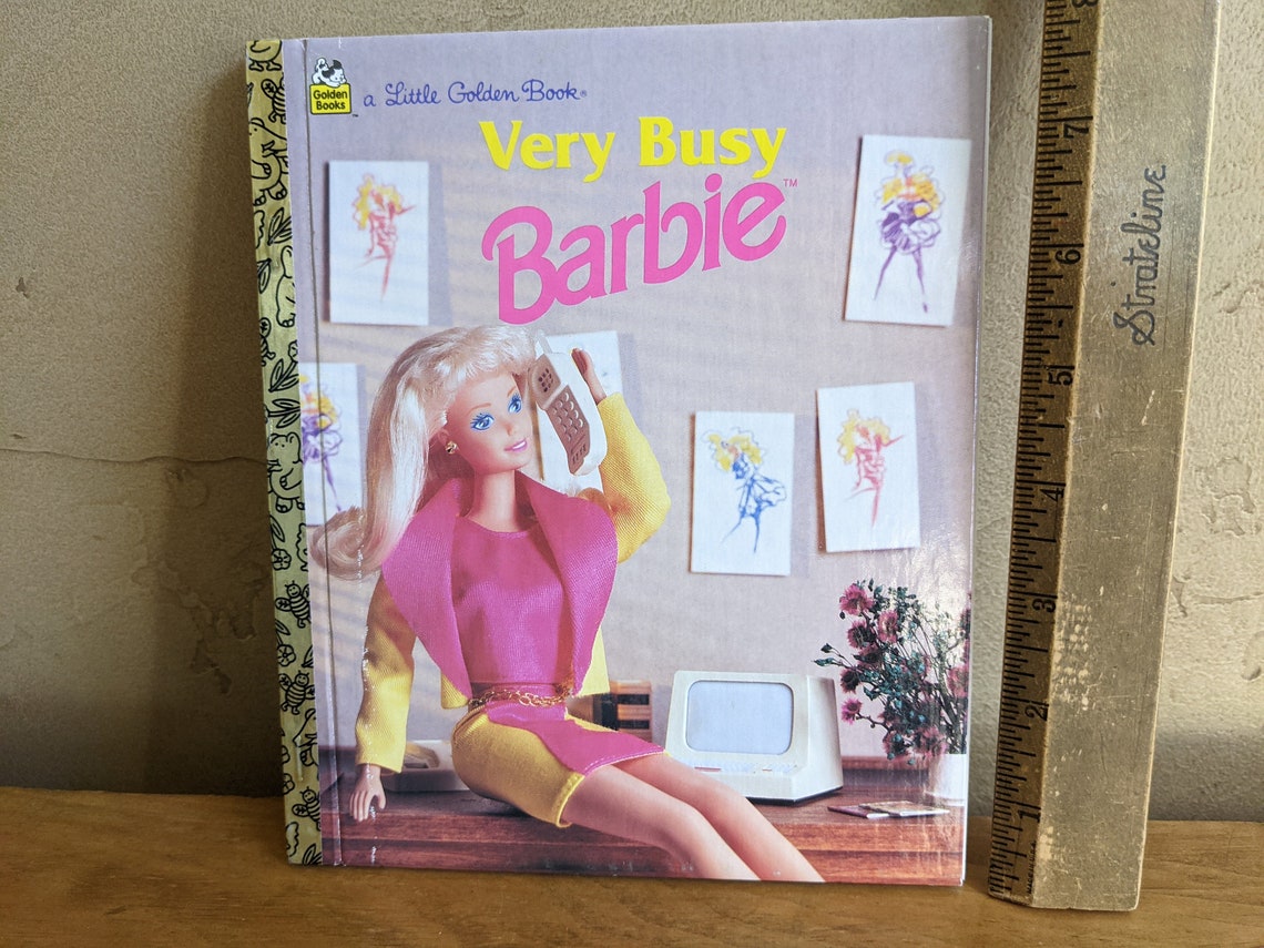 Very Busy Barbie Golden Book 1997 Hardback 6.75x7.75 Inches | Etsy