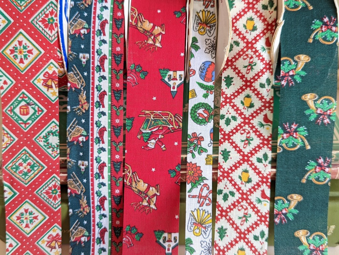 Christmas Fabric Ribbon, Craft Ribbon by the Yard - Etsy