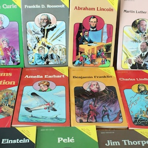 Choose Your Biography Graphic Novel, Pocket Biographies, 1984, 4.2x7 ...