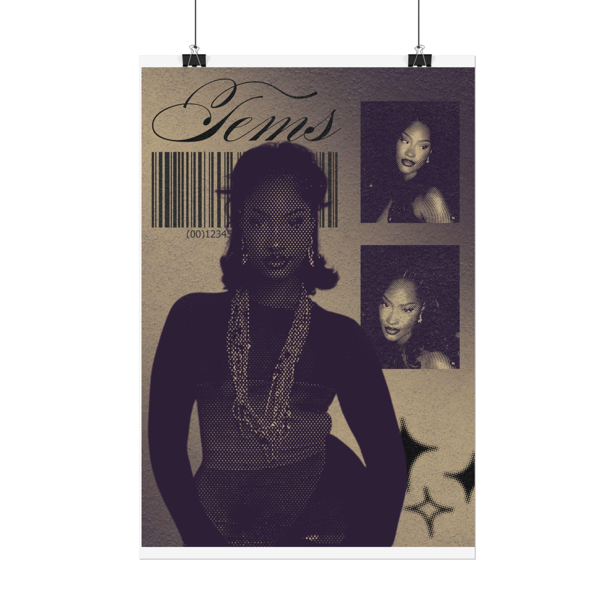 Tems Poster, Rolled Posters, Wall Art, Music Decor, Afrobeat Musician ...