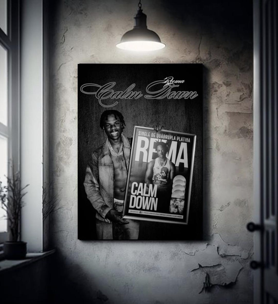 Rema Poster / Wall Art / Afro Modern Art Print| African Art | Black Art ...