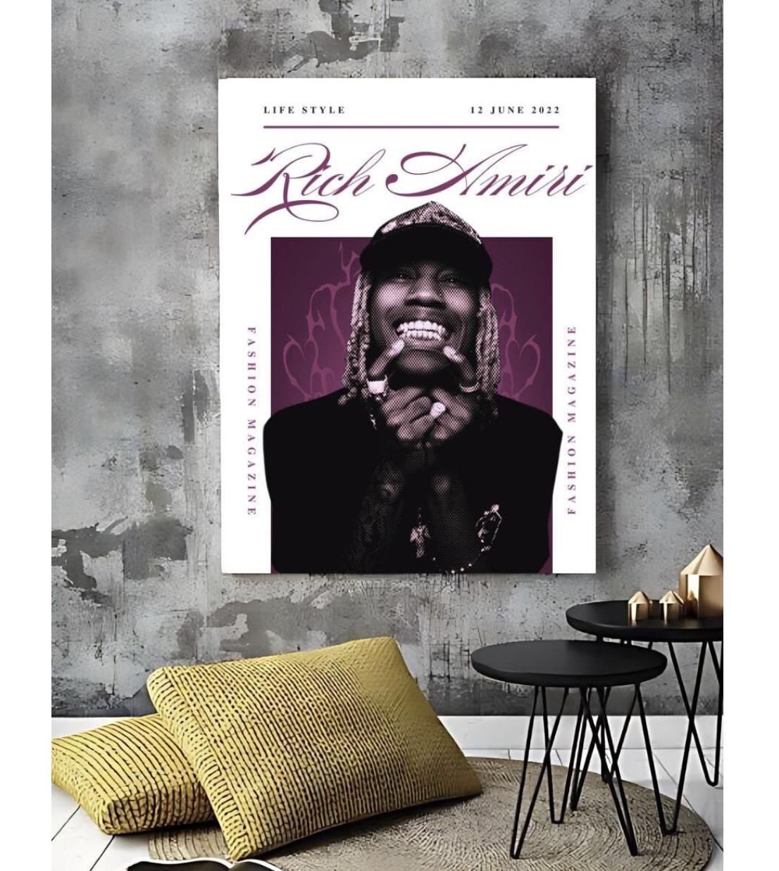 Rich Amiri Poster Digital File, Rap Wall Art, Album Cover Print, Custom ...