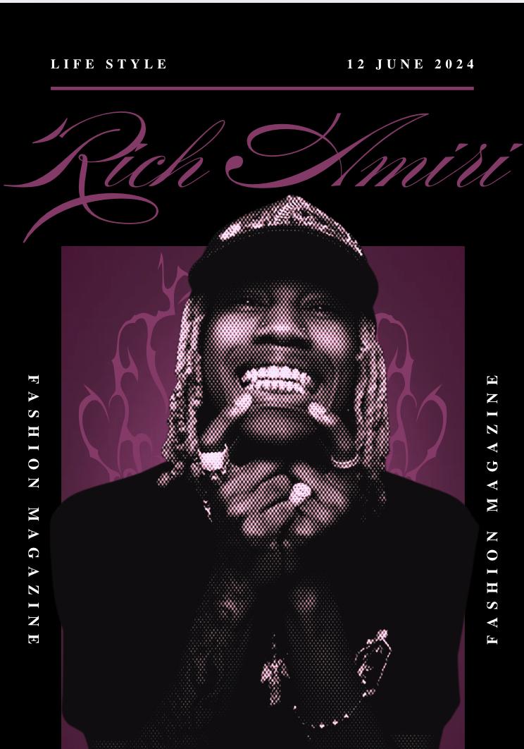 Rich Amiri Poster Digital File, Rap Wall Art, Album Cover Print, Custom ...