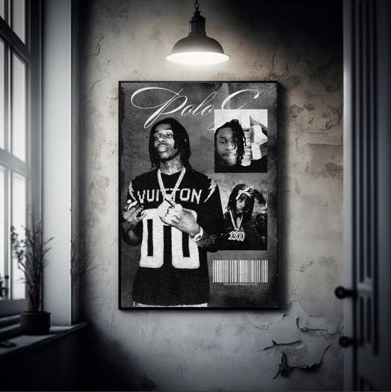 Polo G Poster, Rolled Poster Wall Art, Hip Hop Music Gift, Bedroom ...