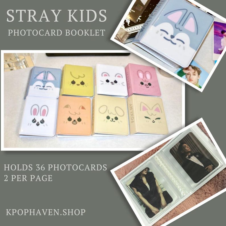 Stray Kids SKZOO Photocard Book, SKZ, Wolfchan, Bbokari, Jiniret ...