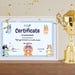 Bluey Certificate of Achievement Printable, BLUEY Digital Printable ...