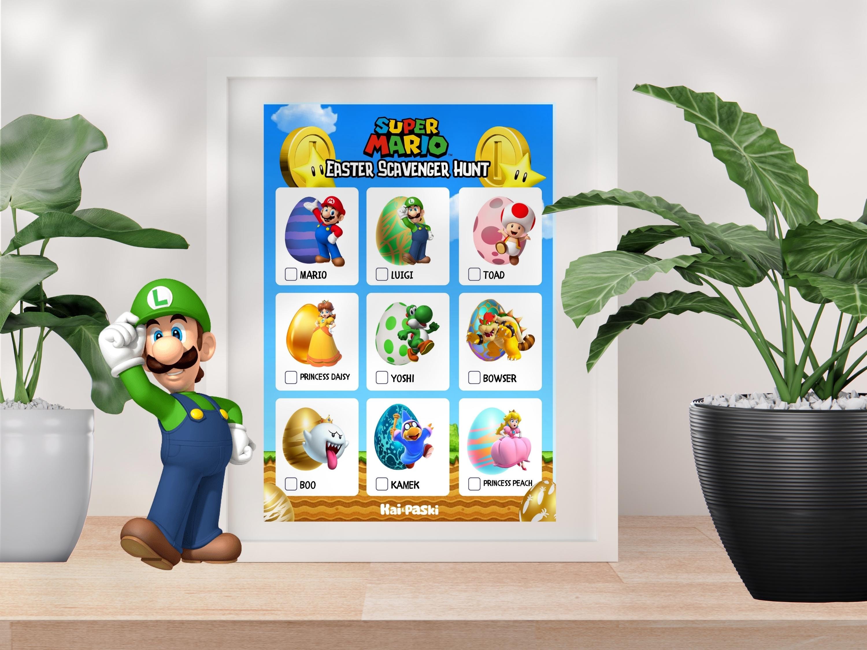 Mario Bros Easter Scavenger Hunt for Kids, Easter Treasure Hunt ...