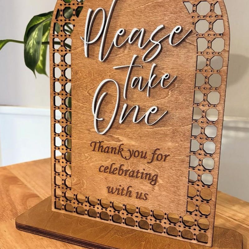 Please Take One Sign - Etsy