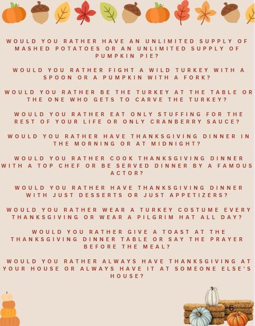 Thanksgiving Game Pack, Word Search, Trivia, Fall, Fall Game ...