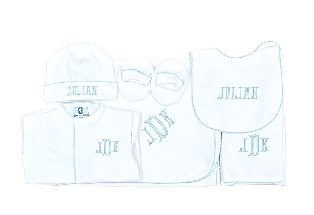 Welcome Home Baby Boy-newborn Monogramed Baby Clothes Set-coming Home ...
