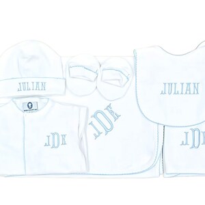Welcome Home Baby Boy-newborn Monogramed Baby Clothes Set-coming Home ...