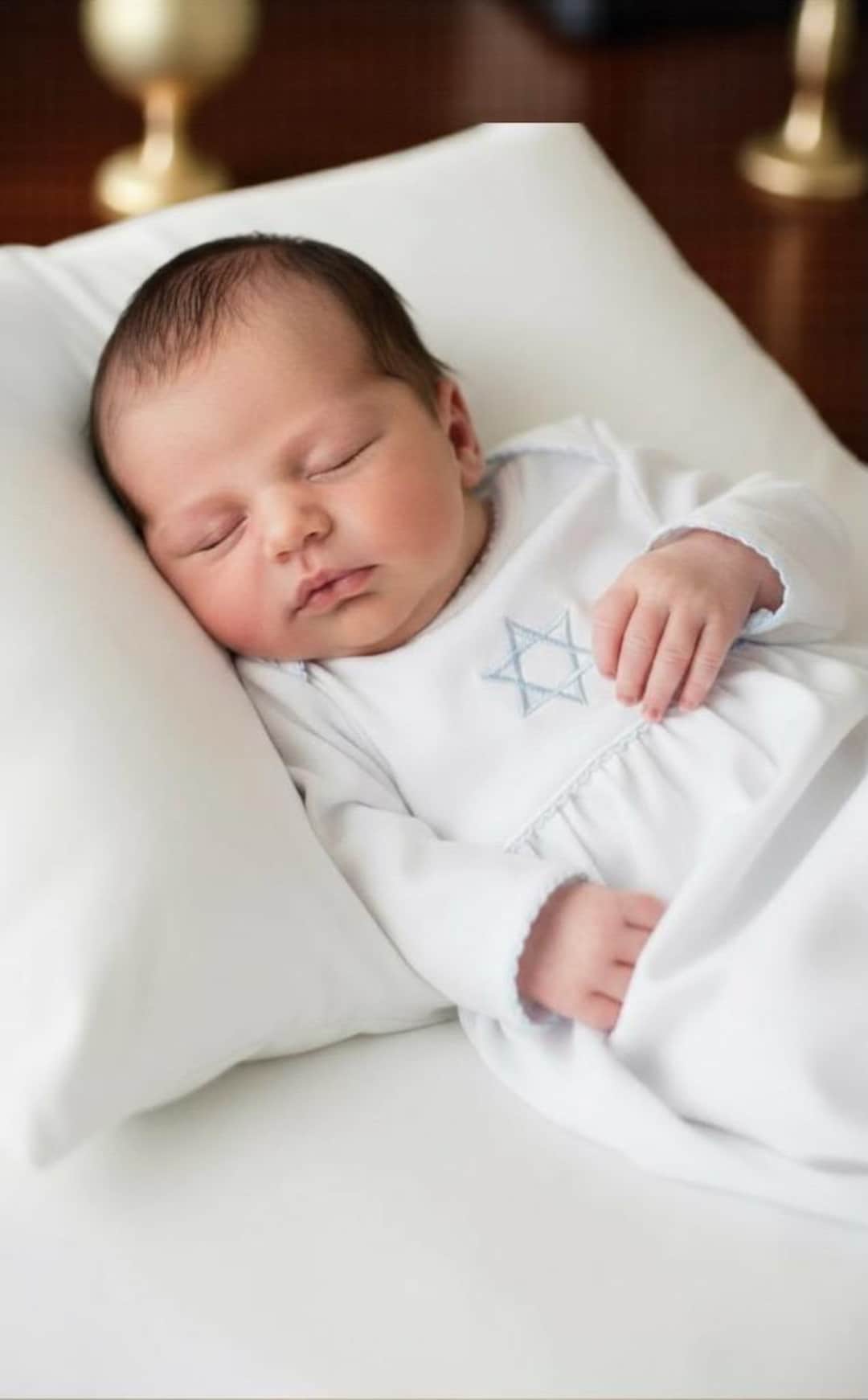 Brit Milah Gown-star of David Bris Gown-pima Cotton Baby-shema Baby Boy ...