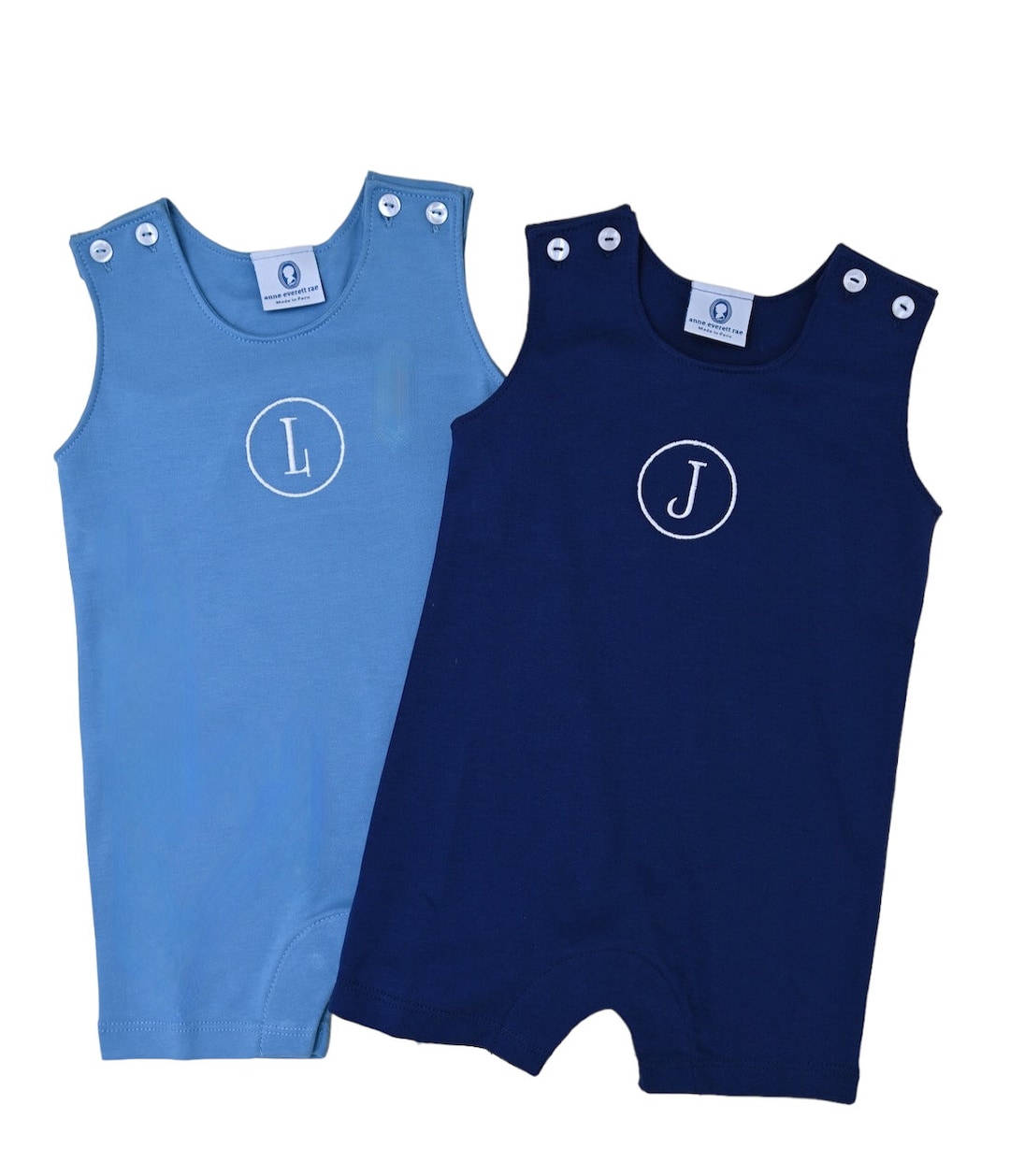 Pima Cotton Jon Jon-french Blue-navy-cute Toddler Clothes-comfortable ...