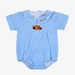 Football and Pumpkins Baby Boys Outfit- Blue Gingham Pima Cotton-pima ...