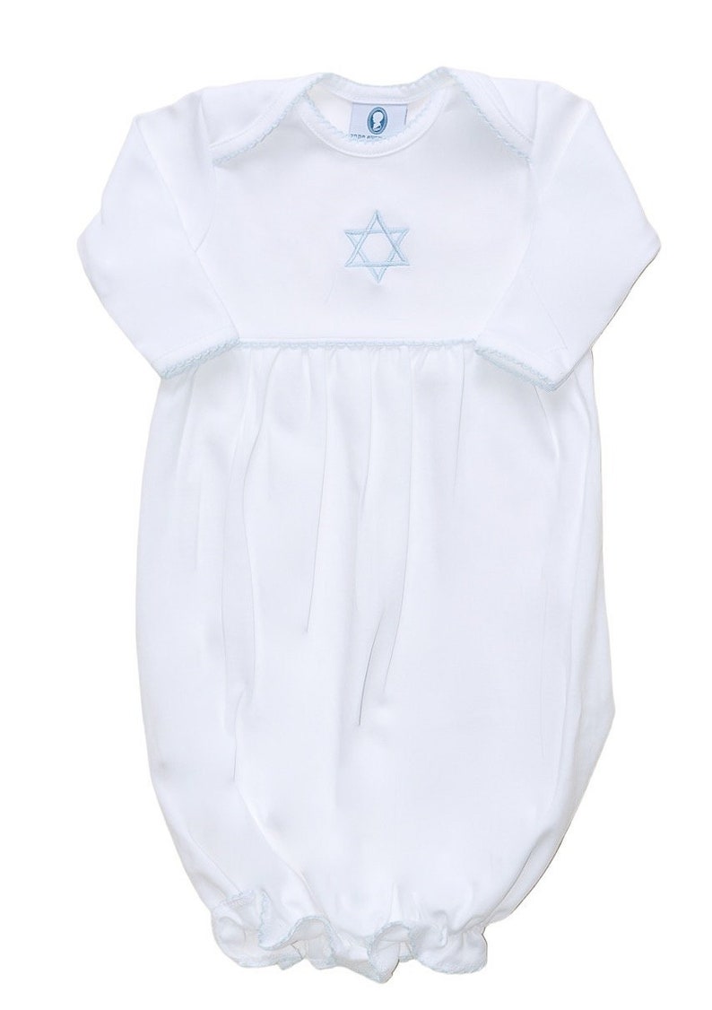 Brit Milah Gown-star of David Bris Gown-pima Cotton Baby-shema Baby Boy ...