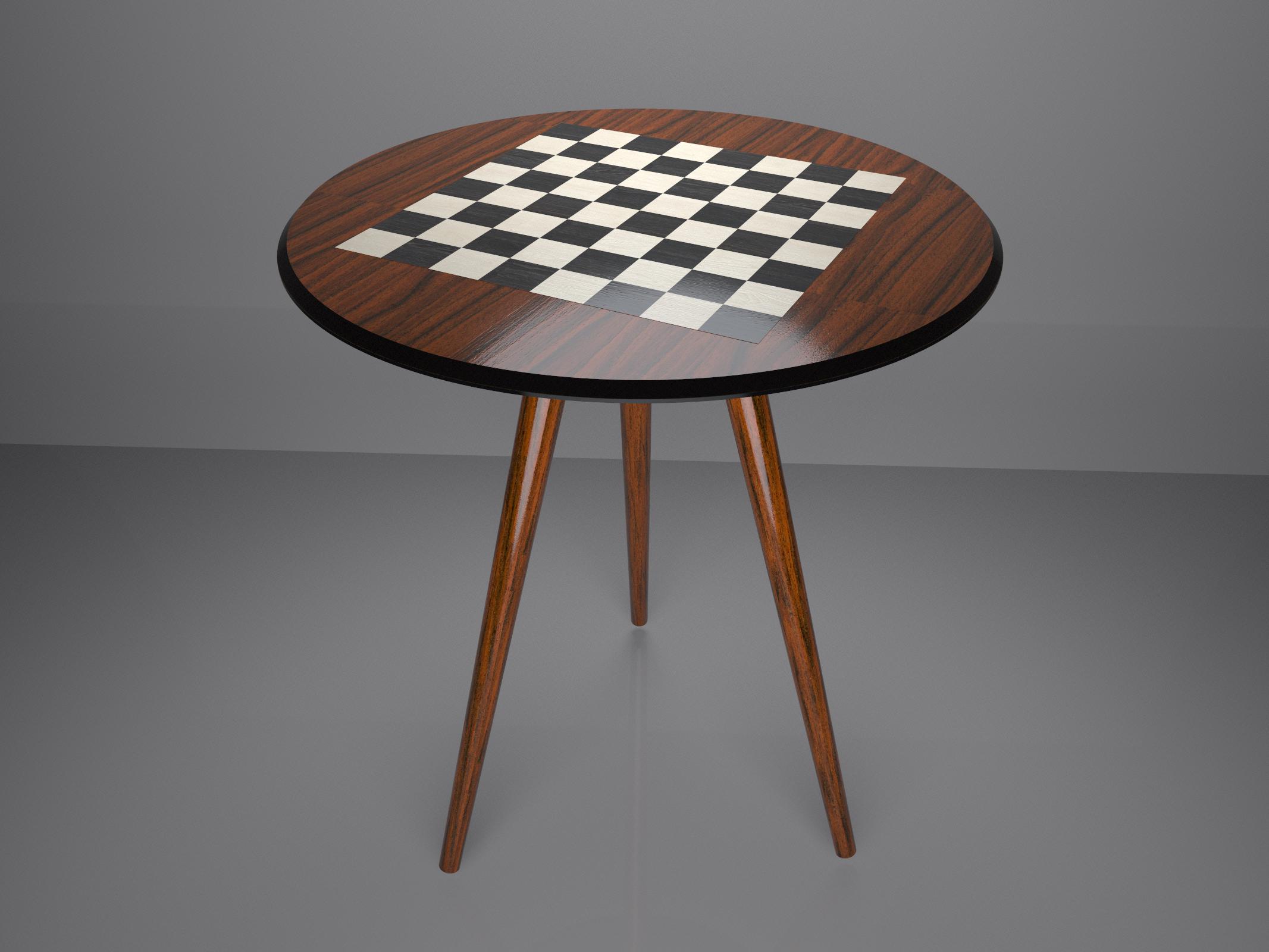 Round Chess Coffee Table | Round Chess Table | Side Table | Classic - Etsy