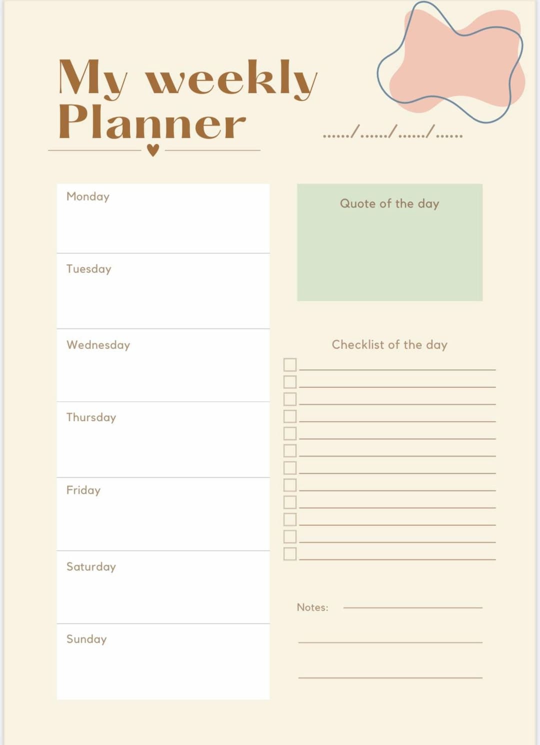 Ultimate Week Planner - Etsy