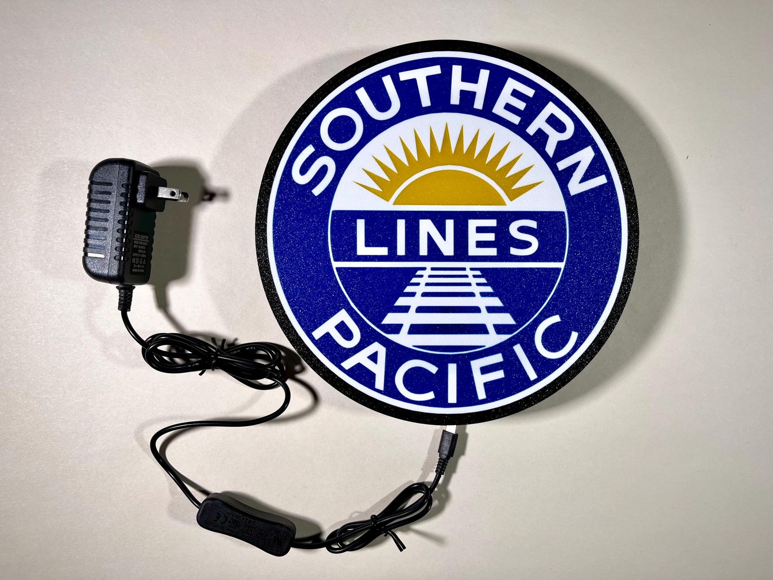 Southern, Pacific, Light up Sign, Railroad Sign, Train Gift, LED Signs ...