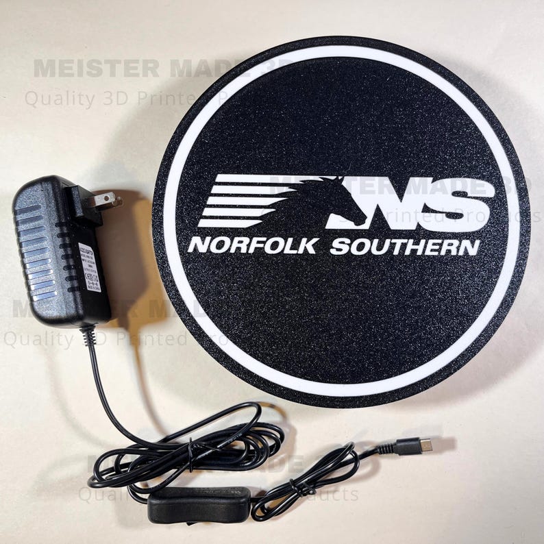 NS, Light up Sign, LED Sign, Train Gifts, Railroad Collector, Railroad ...