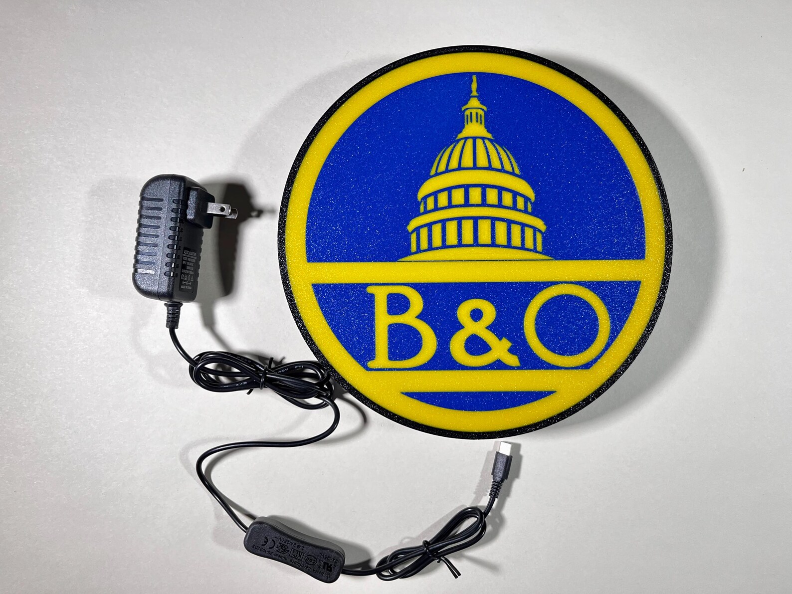 B&O Light up Sign, Train Gifts, Railroad Collector, Railroad Sign ...