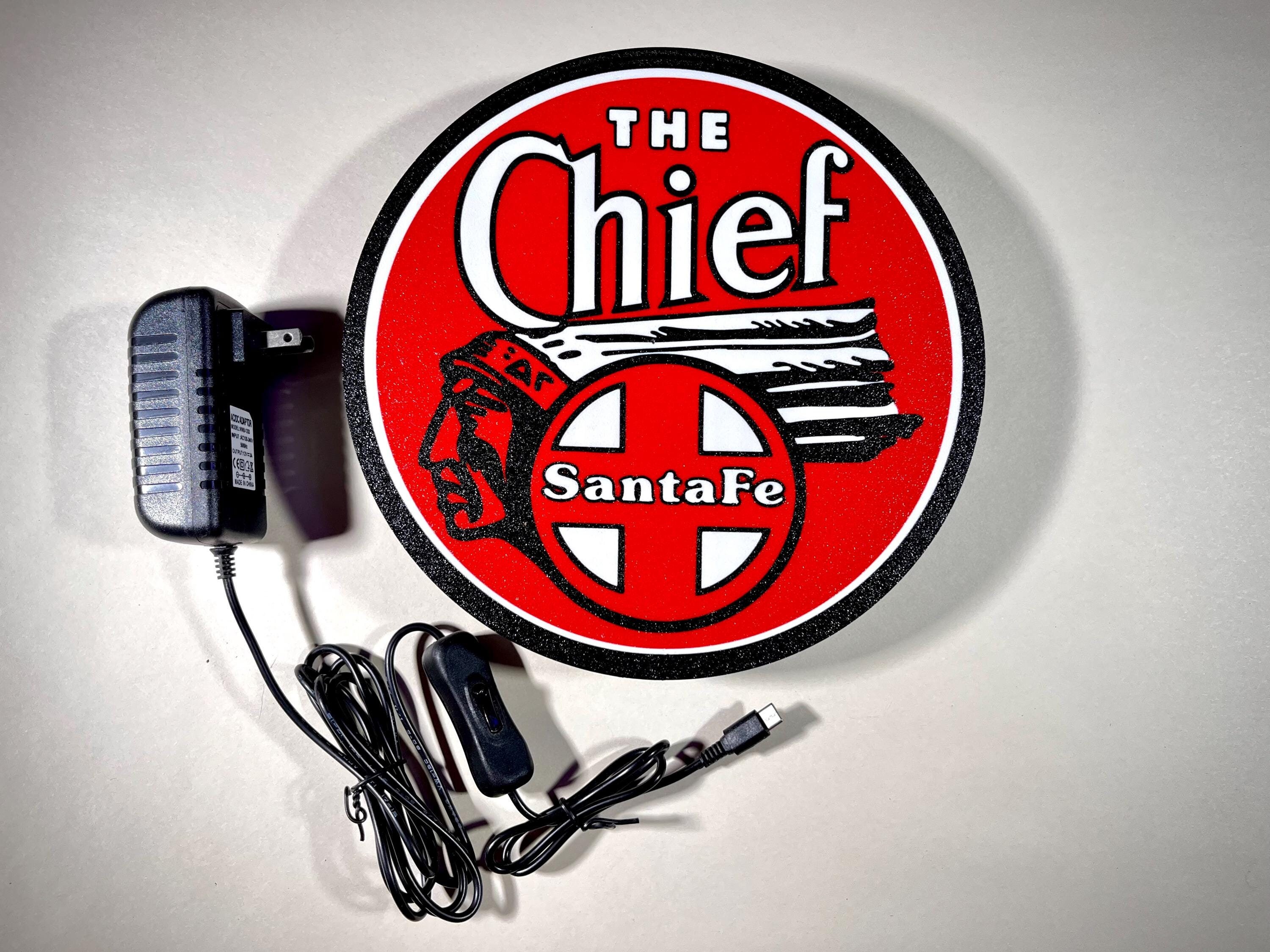Chiefs Decal Super Chief Santa Fe Railways Railroad Rail Road Decal ...