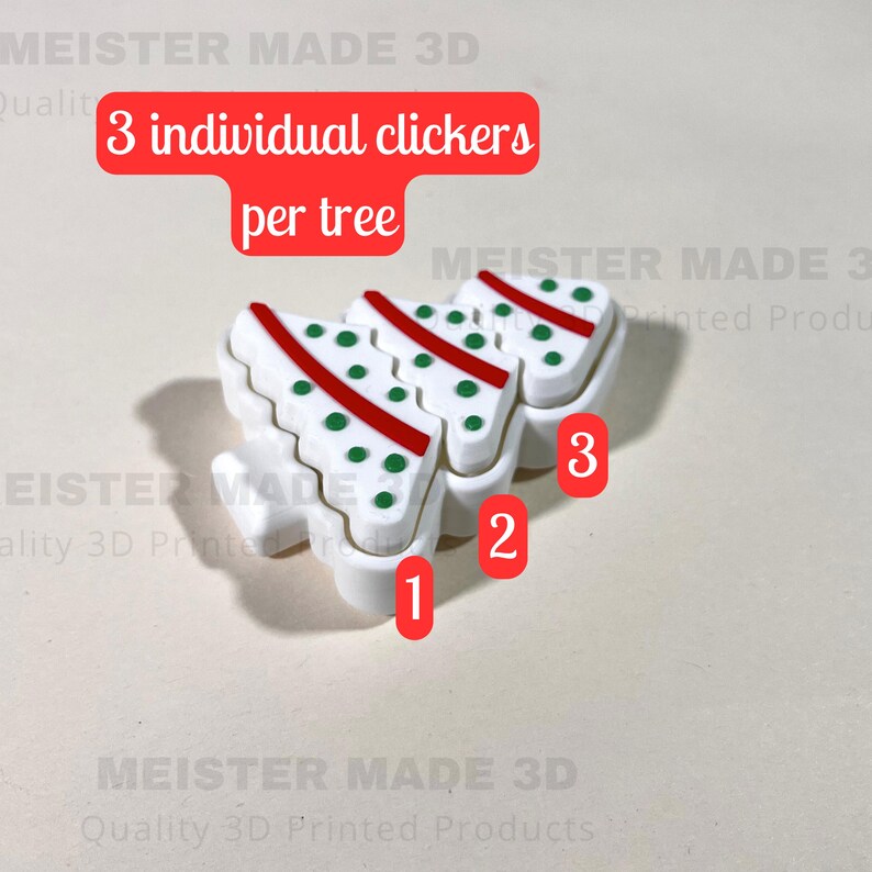 Little Debbie Christmas Tree Inspired Fidget Clicker Toy - Etsy