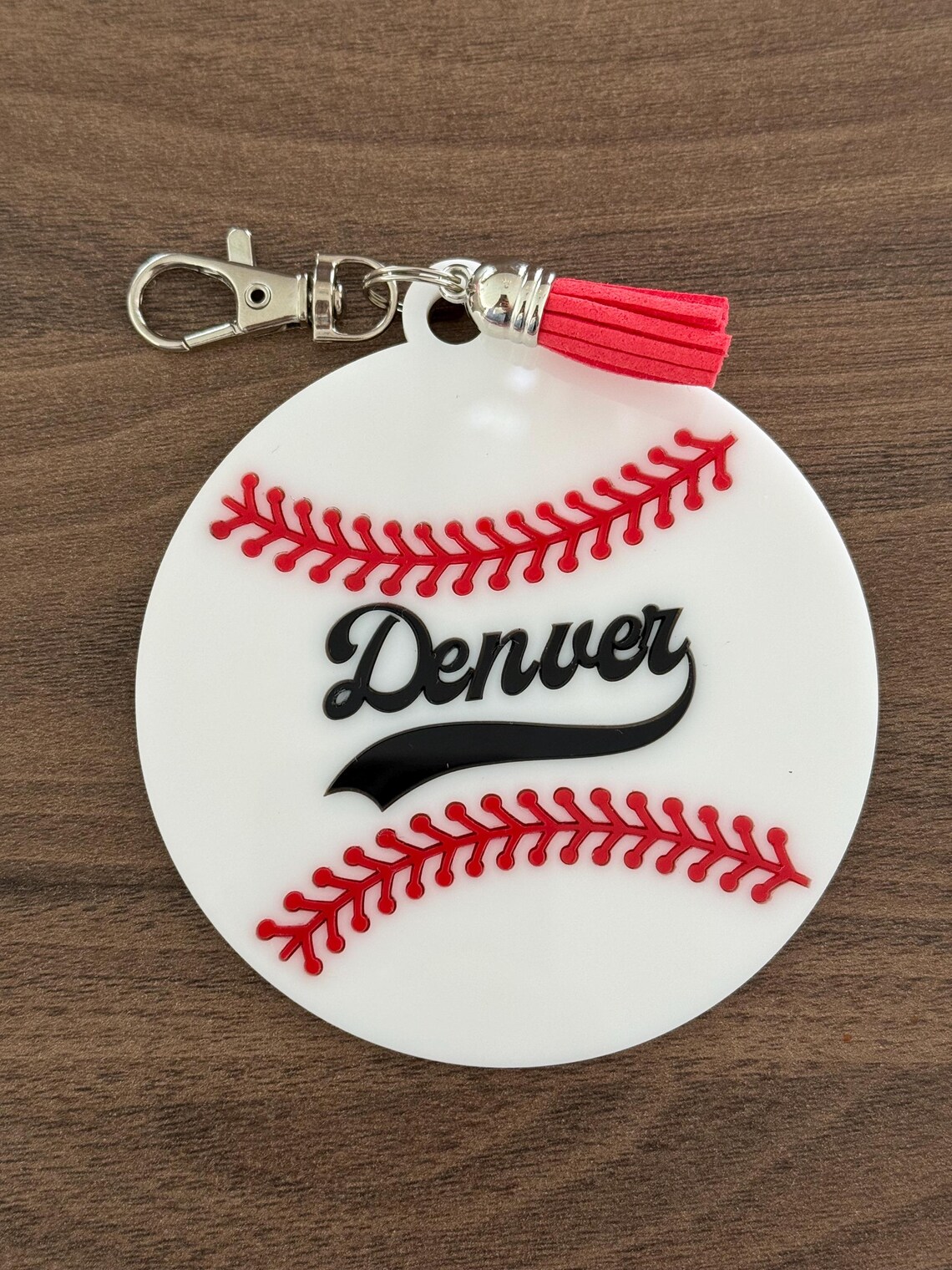 Flush Baseball Name Tag - Etsy