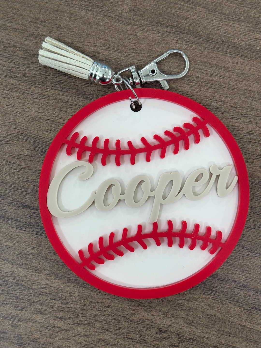 3D Baseball Name Tag - Etsy
