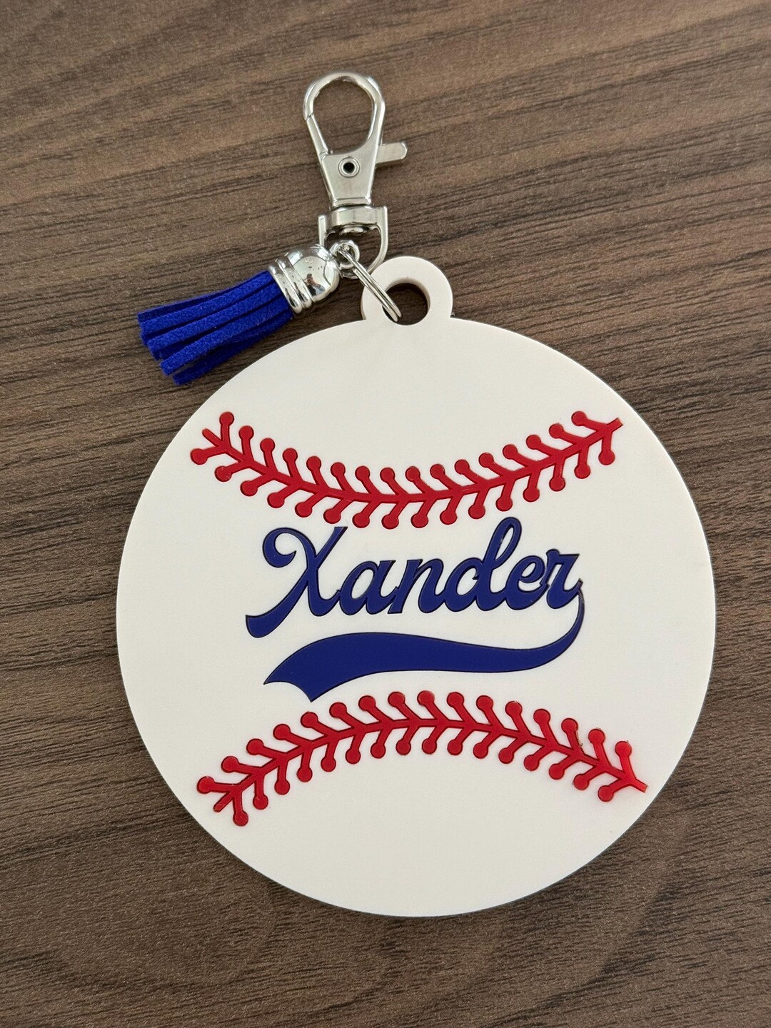 Flush Baseball Name Tag - Etsy