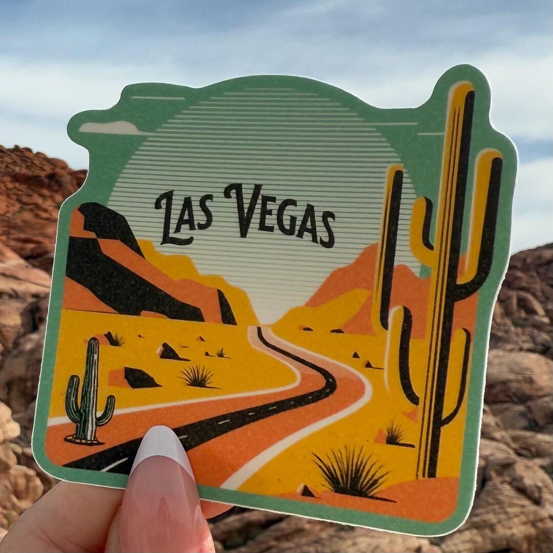 Desert Las Vegas Sticker - Etsy