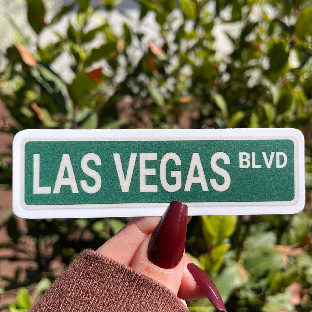 Las Vegas Blvd Sign Sticker. - Travel Souvenir Sticker/ - Etsy