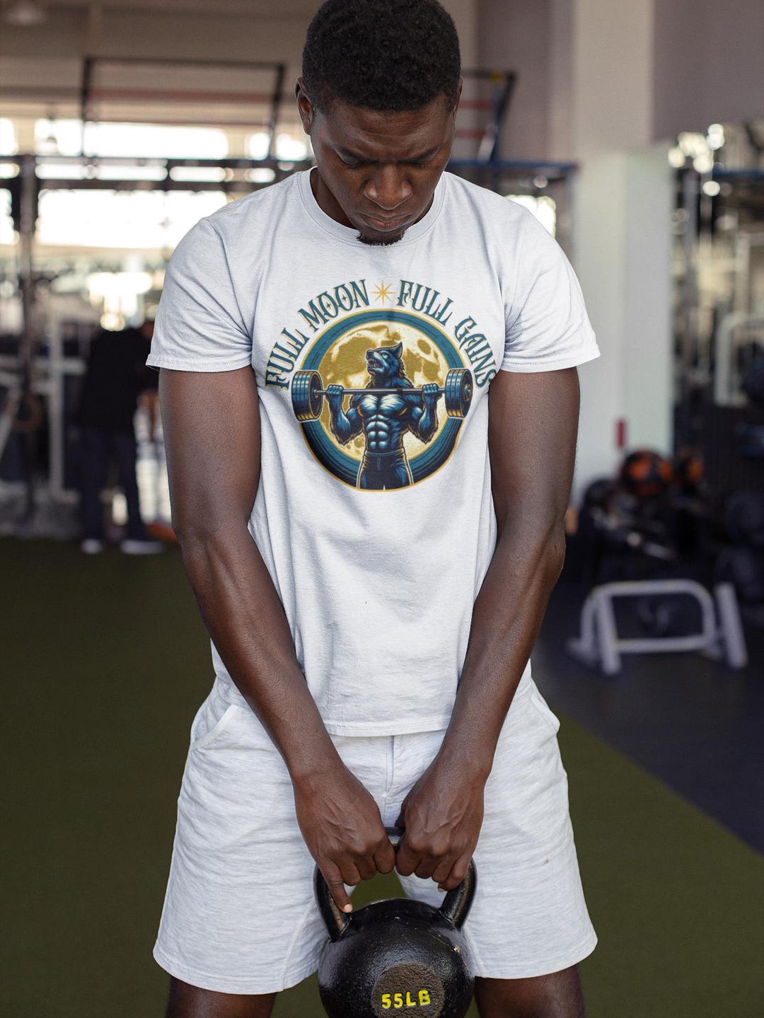 Fitness Werewolf T-shirt: Full Moon Motivational Gym Tee - Etsy