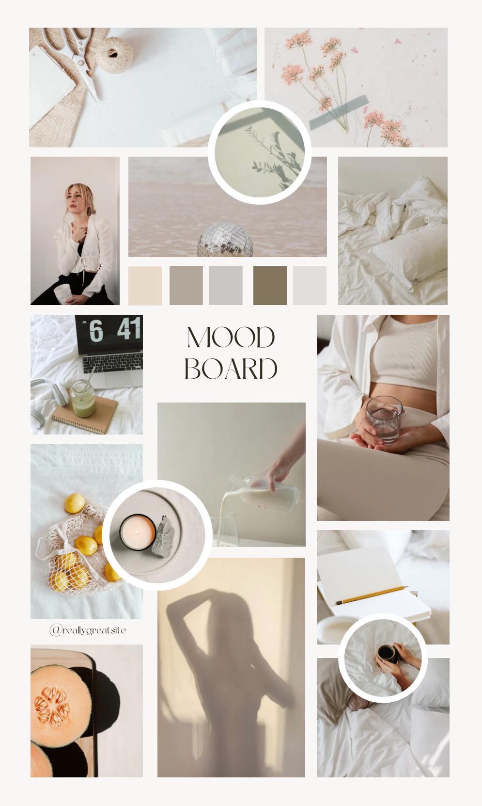 Vision Board Printables Digital Mood Board Printable Mood Board Kit ...