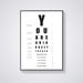 Funny Snellen Chart - Eye Test Chart - Eye Chart - Visual Acuity ...