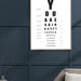 Funny Snellen Chart - Eye Test Chart - Eye Chart - Visual Acuity ...