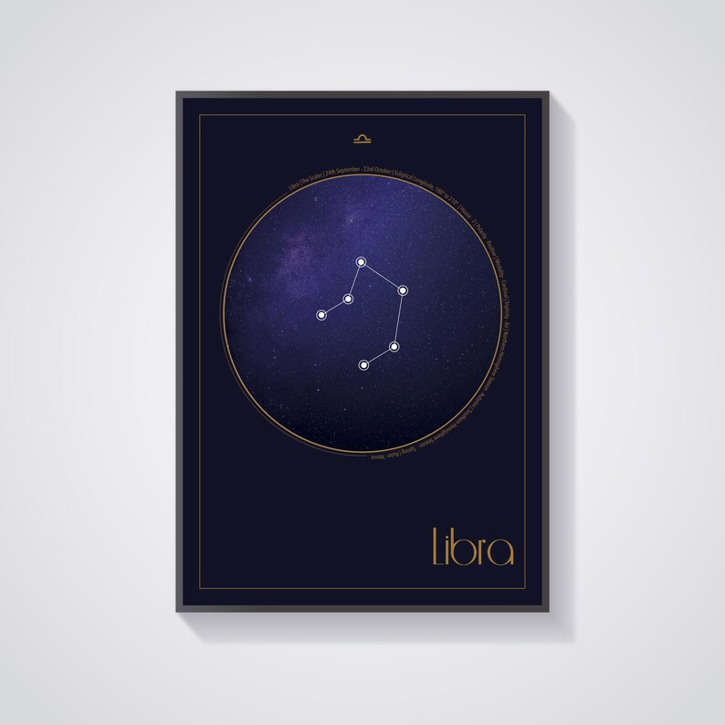 Libra - Star Sign - Zodiac - Signs of the Zodiac - Digital Download ...