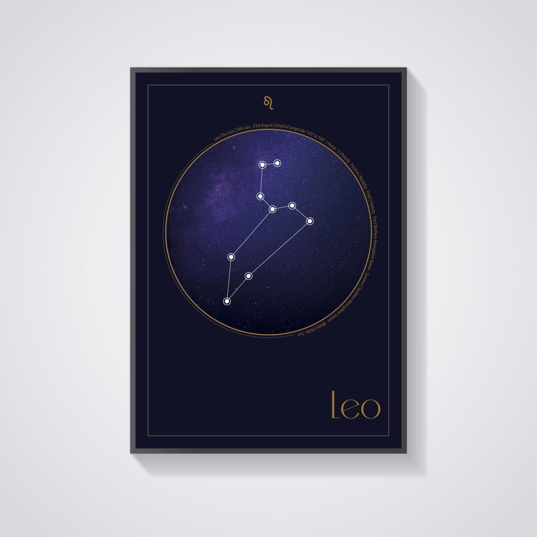 Leo - Star Sign - Zodiac - Signs of the Zodiac - Digital Download ...