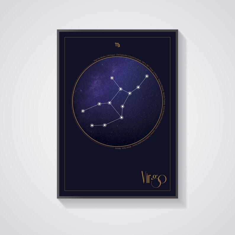 Virgo - Star Sign - Zodiac - Signs of the Zodiac - Digital Download ...