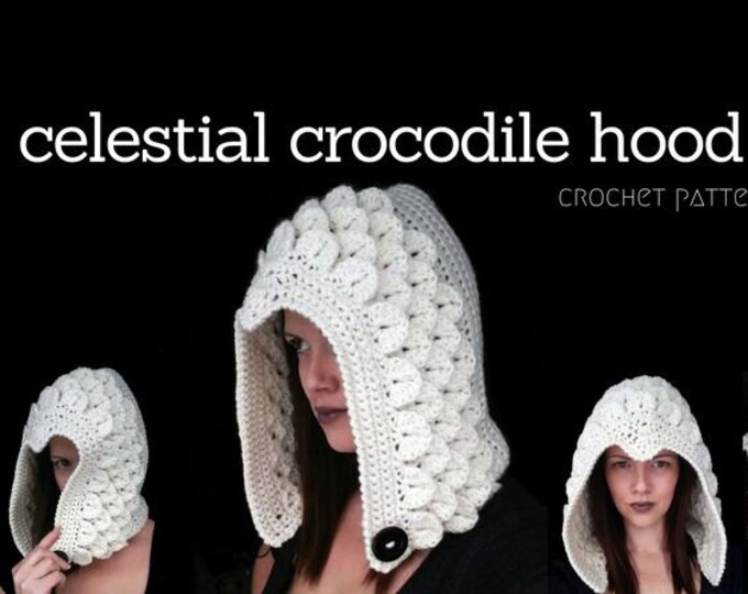 Celestial Crocodile Hood Crochet Pattern Crocodile Stitch Experienced ...