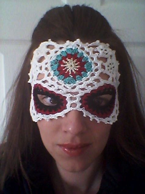 Sugar Skull Mask Crochet Pattern PDF Download Day of the Dead - Etsy Sweden