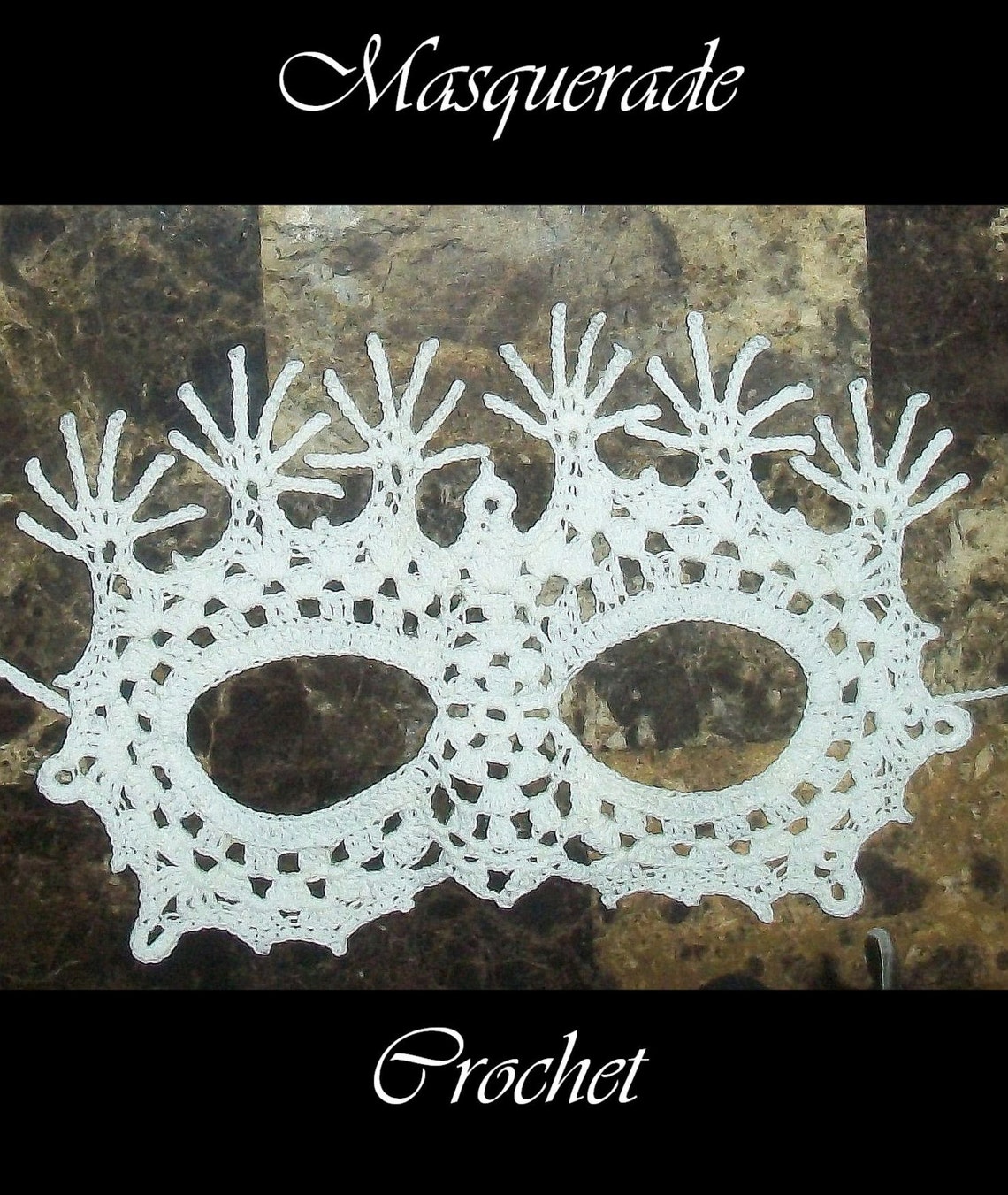 Peacock Lace Masquerade Mask Crochet Pattern (PDF Pattern) - Etsy