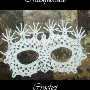 Peacock Lace Masquerade Mask Crochet Pattern (PDF Pattern) - Etsy