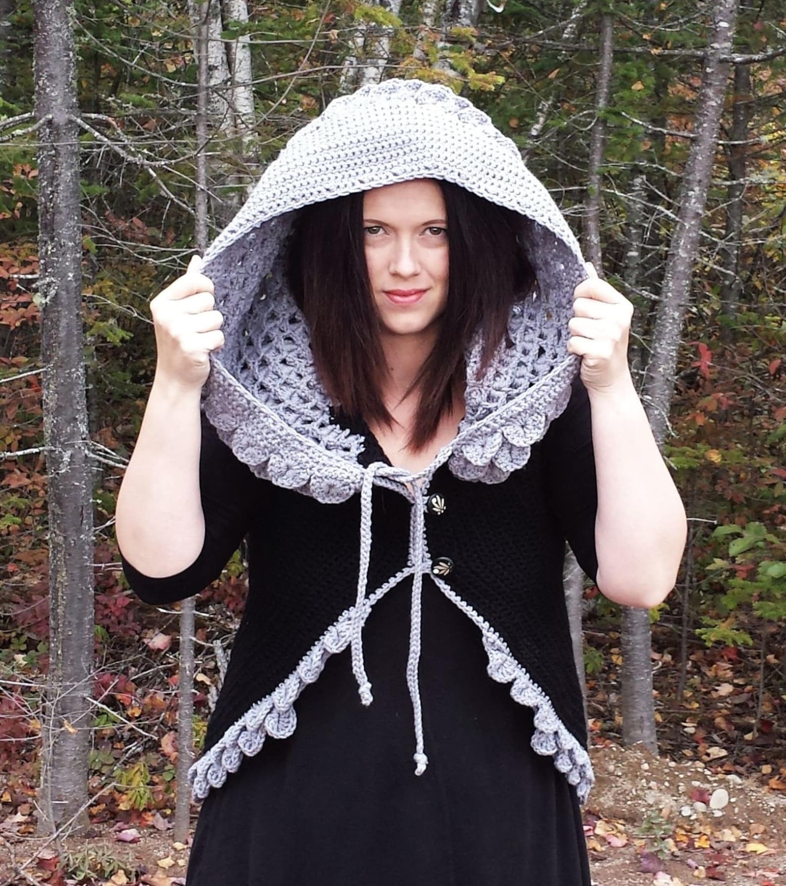Crochet Dragon Scale Armor Vest Pattern, Crocodile Stitch Hood (PDF ...