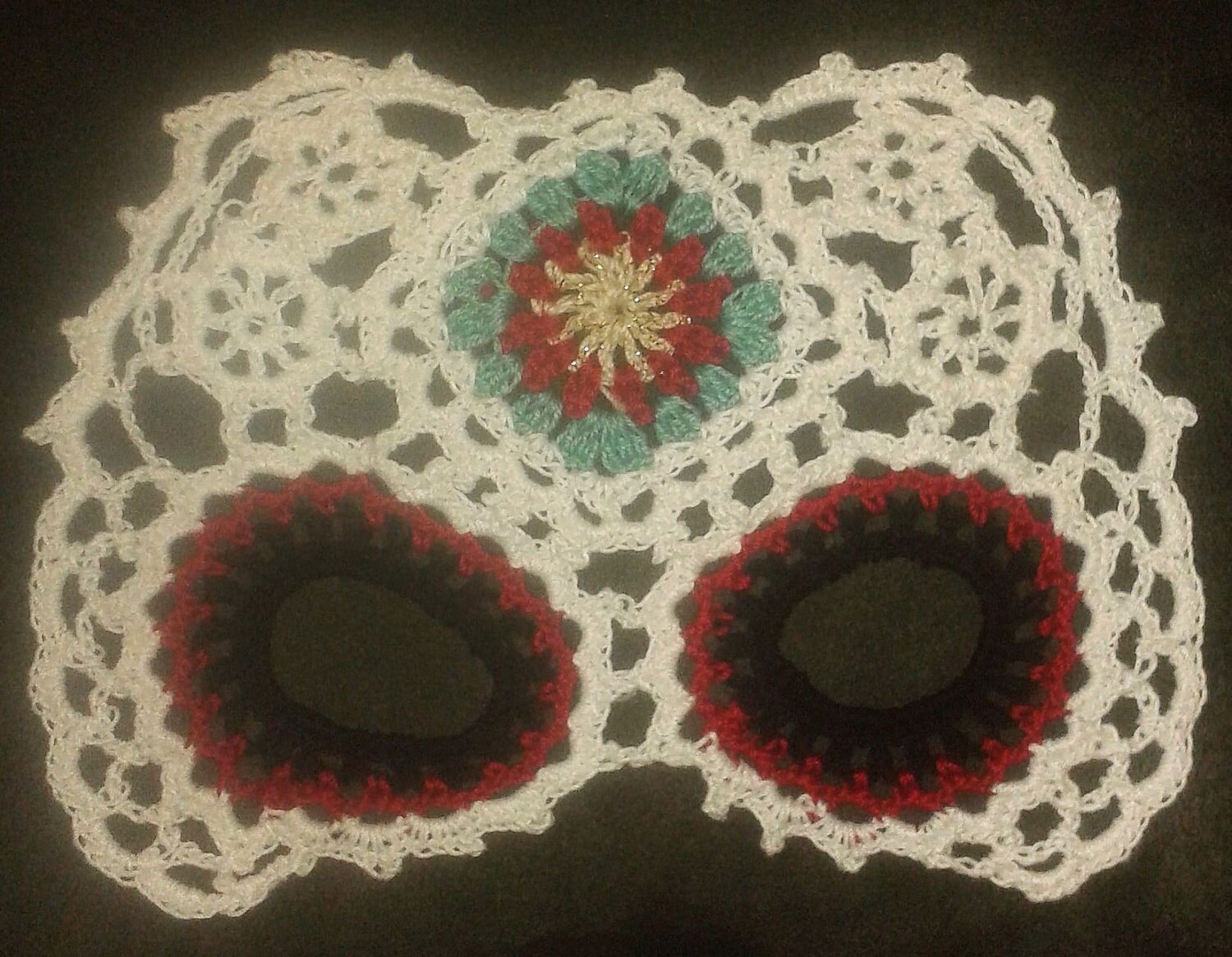 Sugar Skull Mask Crochet Pattern PDF Download Day of the Dead - Etsy Sweden