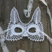 Lace Rabbit Bunny Masquerade Mask Crochet Pattern PDF Digital Costume ...