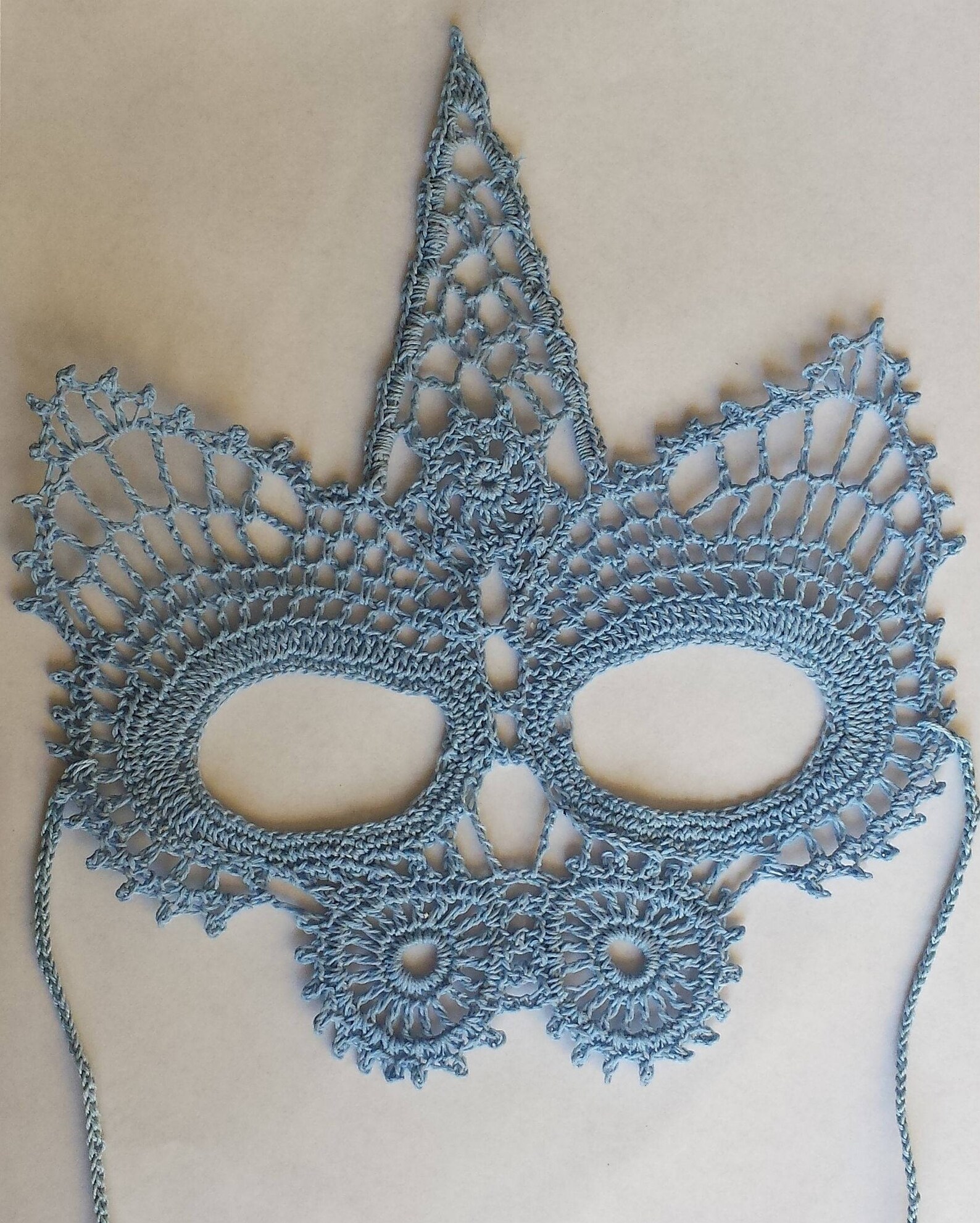 Unicorn Lace Masquerade Mask Crochet Pattern Digital Download Fantasy ...