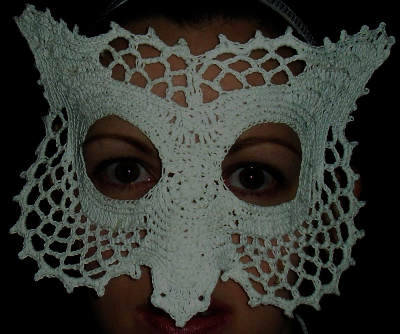Lace Owl Masquerade Mask Crochet Pattern PDF Costume Dress up Photo ...